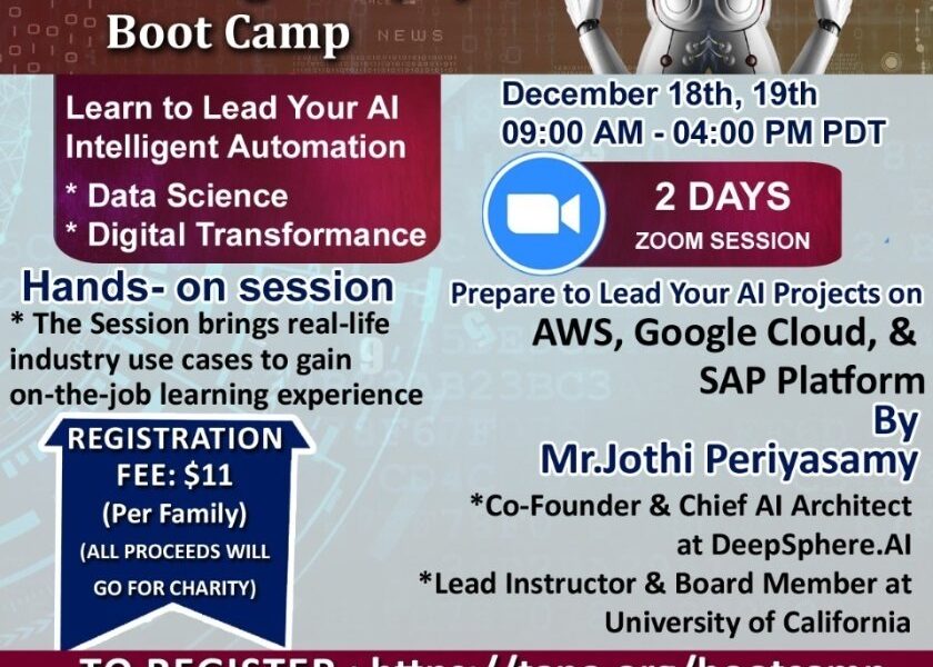 Applied Artificial Intelligence Boot Camp by TANA - NRI2NRI.Com