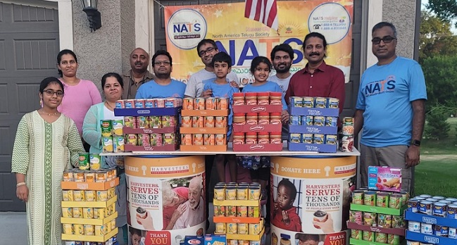 నాట్స్ ఫుడ్ డ్రైవ్ పరంపర, కాన్సస్‌లో పేదల కడుపు నింపేందుకు మరో అడుగు ...