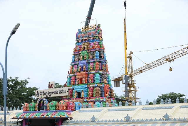 శాస్త్రోక్తంగా ధ్వజస్తంభ ప్రతిష్ఠ @ కాణిపాకం వరసిద్ధి వినాయక దేవస్థానం ...