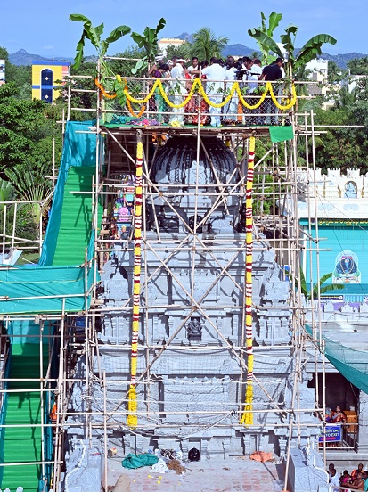 వెయ్యేళ్ళు చెక్కు చెదర కుండా కాణిపాకం వినాయకుని గుడి పునర్నిర్మాణం ...