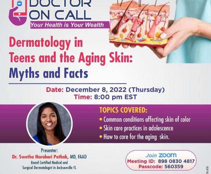 Webinar on Dermatology Myths & Facts: Vasavi Society of NJ/NY & NRIVA ...