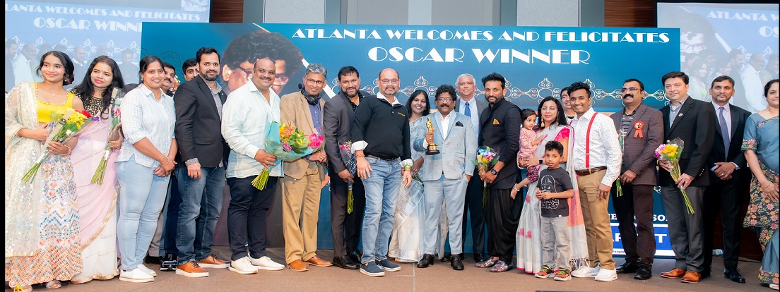 Atlanta sensed unity in felicitating Oscar winner Subhash Chandrabose ...
