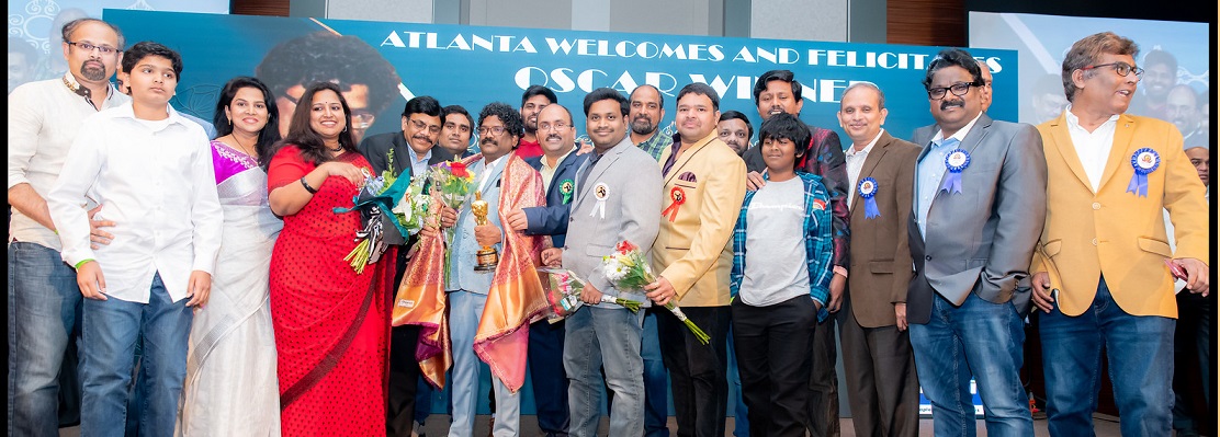 Atlanta sensed unity in felicitating Oscar winner Subhash Chandrabose ...