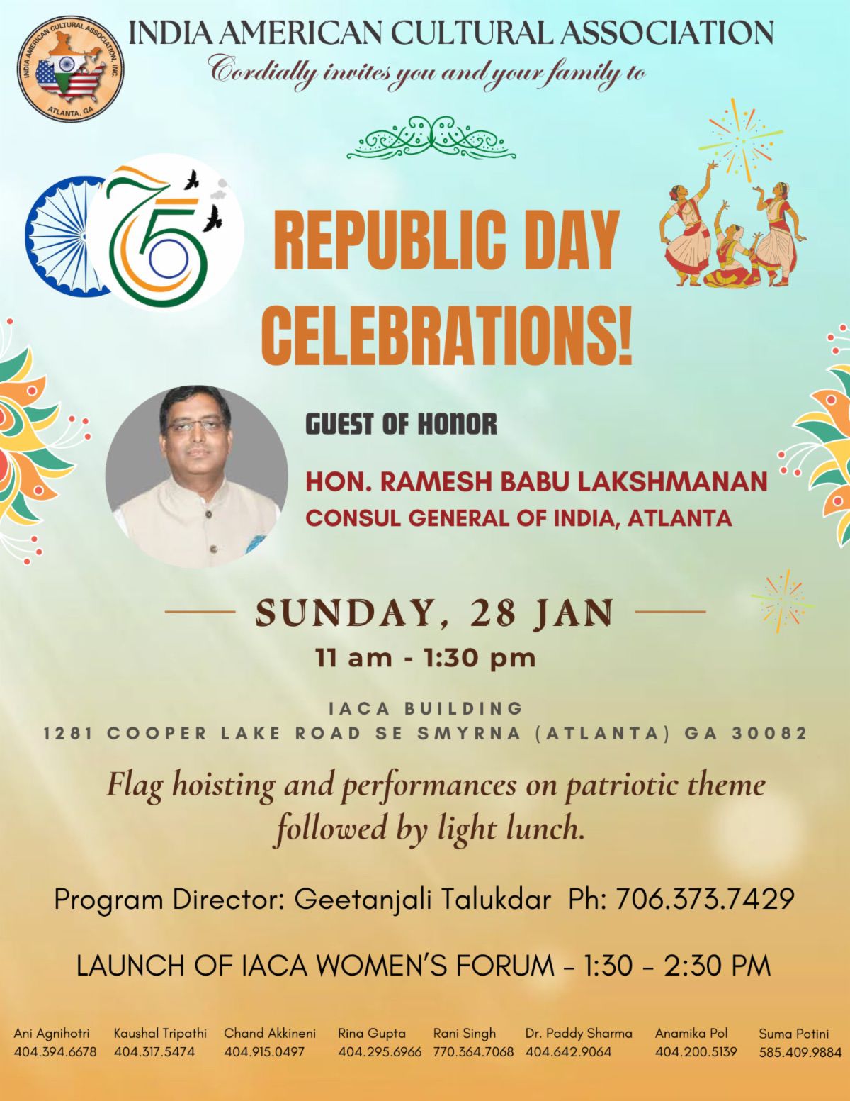 India Republic Day Celebrations by India American Cultural Association ...