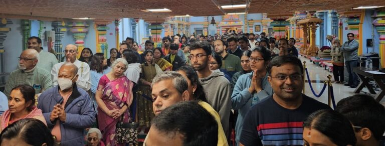 A 7 foot poster of Lord Rama unveiled @ Hindu Temple of Greater Chicago ...
