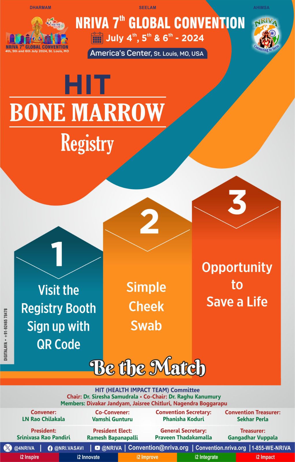 Be the Match; Bone Marrow Drive @ NRIVA Convention in St. Louis ...