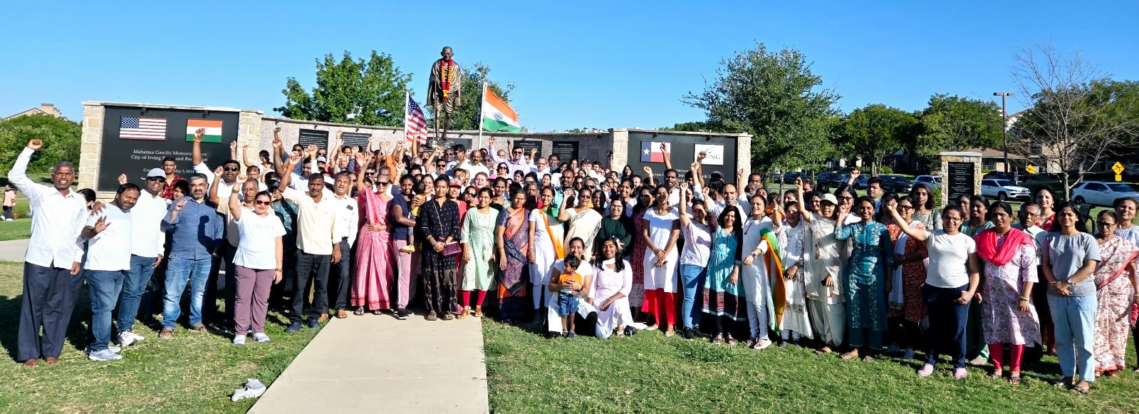 Dallas, Texas: గాంధీ మెమోరియల్ వద్ద భారత స్వాతంత్ర దినోత్సవ వేడుకలు ...