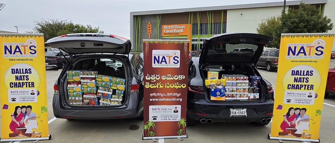 గాంధీ జయంతికి డల్లాస్‌లో NATS Food Drive, టెక్సస్ ఫుడ్ బ్యాంక్ ప్రశంసలు ...