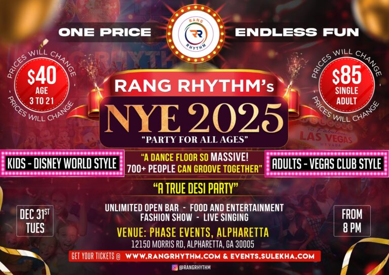 Rang Rhythm’s premium new year party for all ages at Phase Events in ...